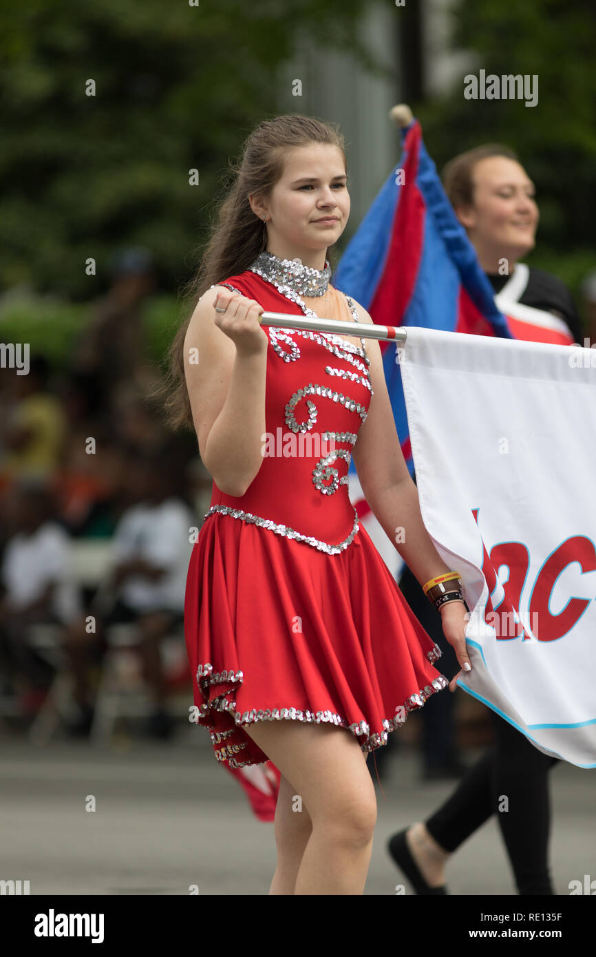 Louisville, Kentucky, USA - May 03, 2018: The Pegasus Parade, Members ...