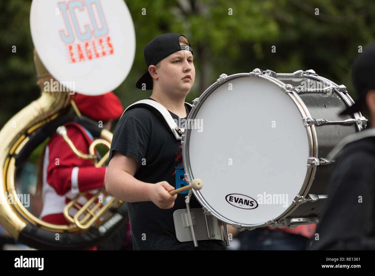 Louisville, Kentucky, USA - May 03, 2018: The Pegasus Parade, Members ...