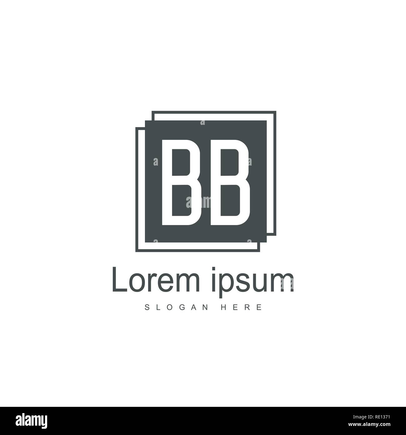 Letter Logo BB Template Vector Design Stock Vector Image & Art - Alamy