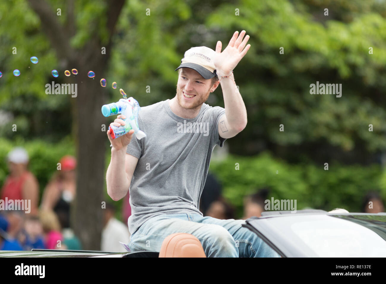 Louisville, Kentucky, USA - May 03, 2018: The Pegasus Parade, brian ...