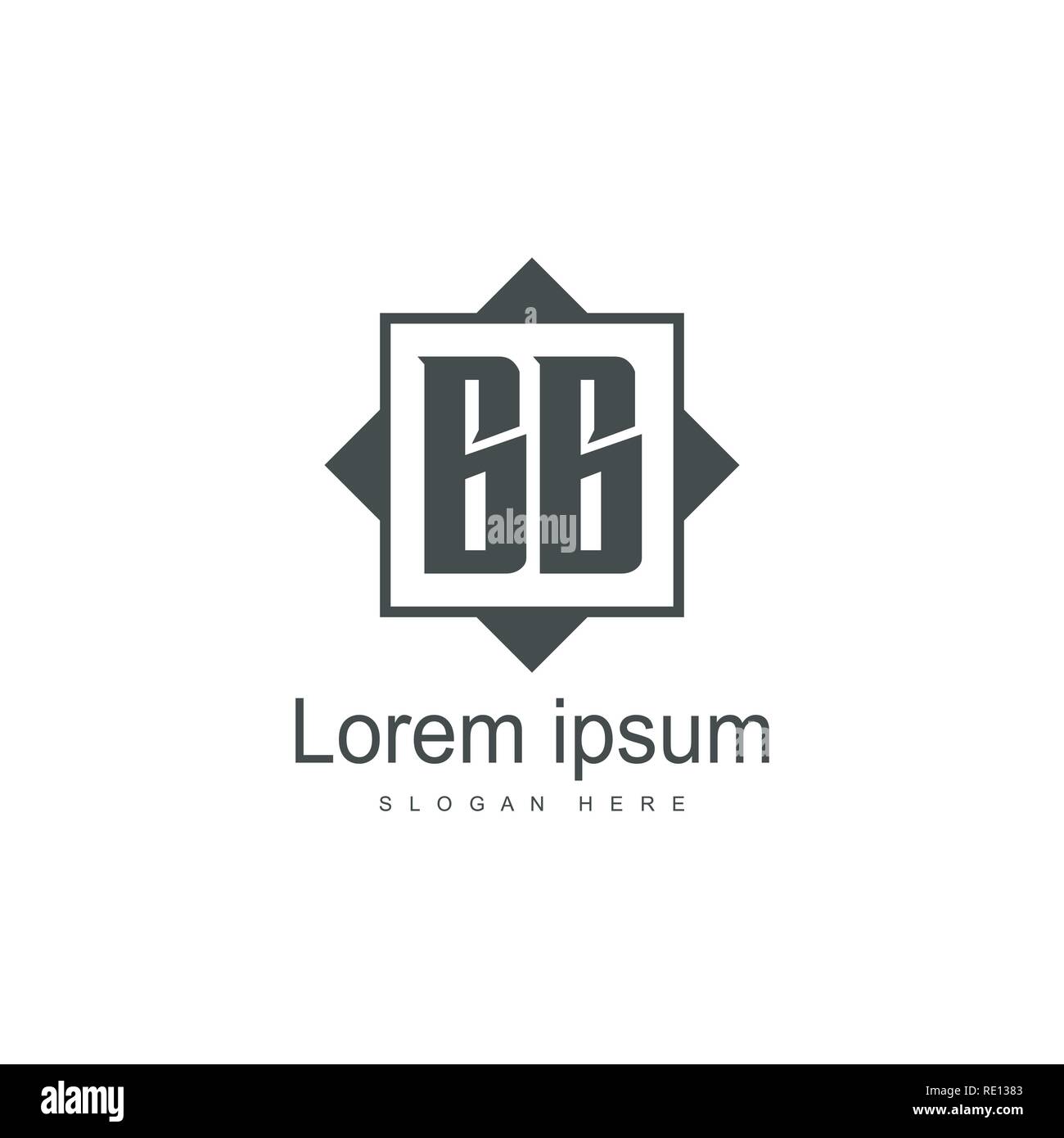 Letter Logo BB Template Vector Design Stock Vector Image & Art - Alamy