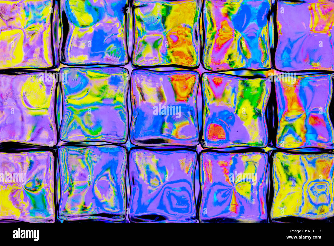 Colorful image distorted through square blocks Stock Photo - Alamy