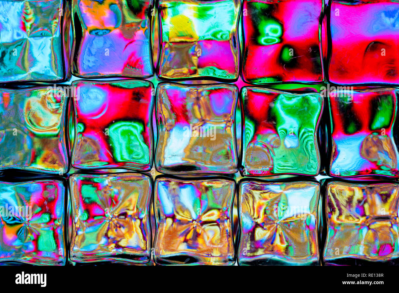 Colorful image distorted through square blocks Stock Photo - Alamy
