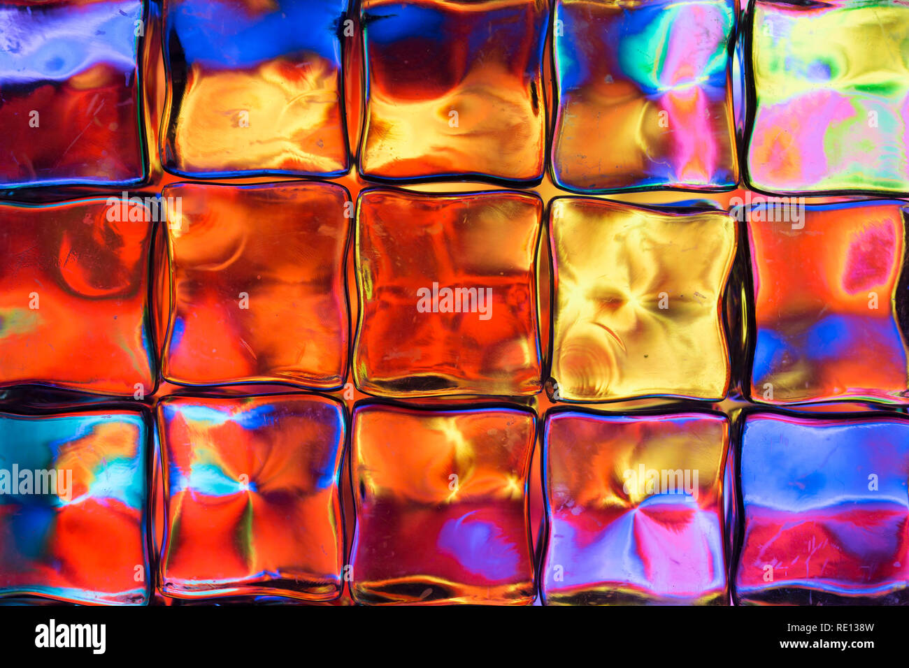 Colorful image distorted through square blocks Stock Photo - Alamy