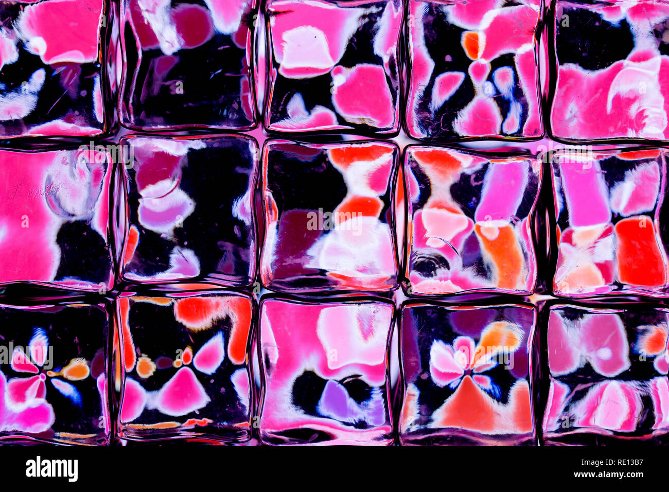 Colorful image distorted through square blocks Stock Photo - Alamy