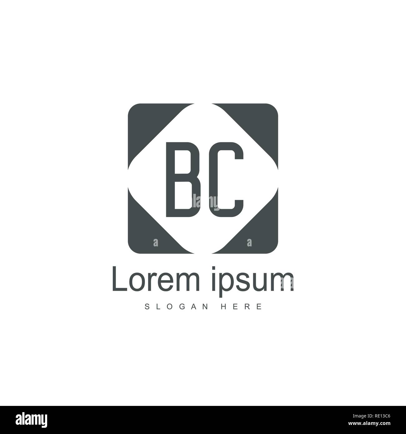 Letter Logo BC Template Vector Design Stock Vector Image & Art - Alamy