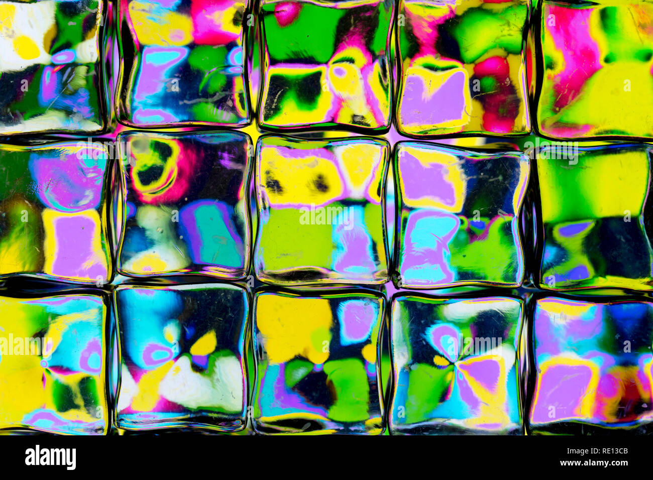 Colorful image distorted through square blocks Stock Photo - Alamy