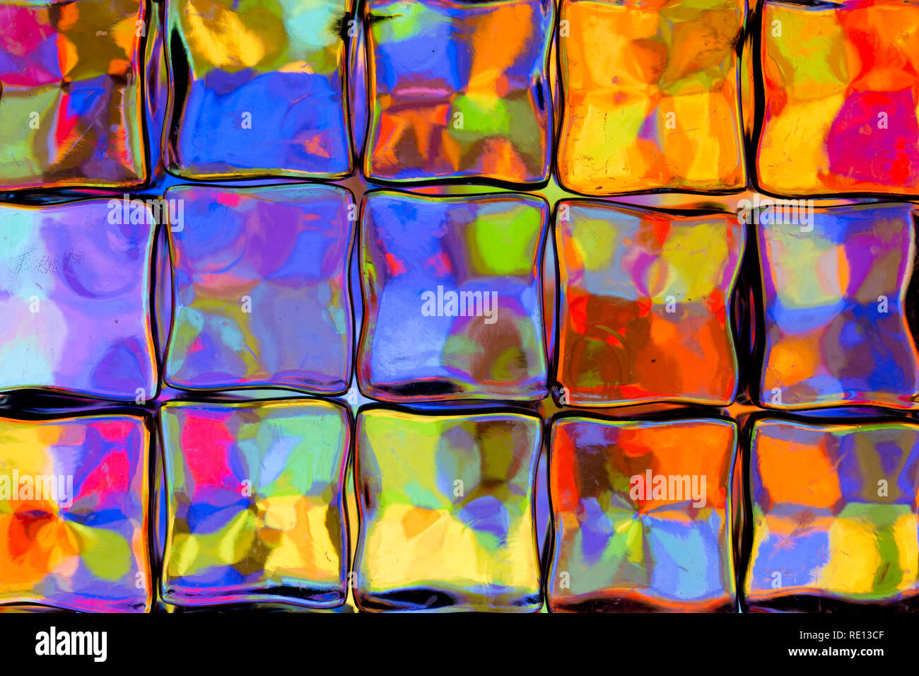 Colorful image distorted through square blocks Stock Photo - Alamy