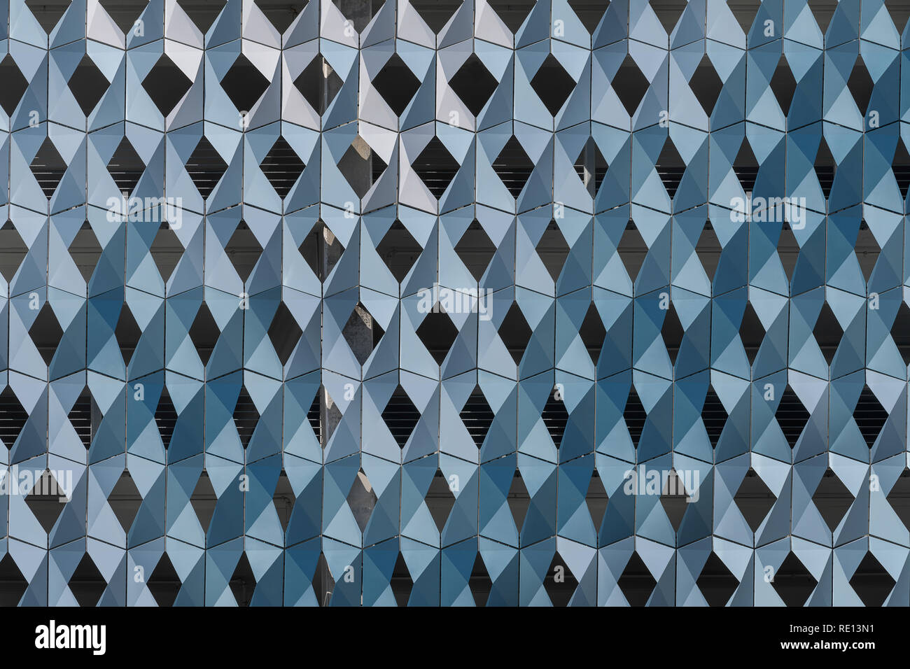 Facade of a building on NE 1st Avenue in the Design District of Miami ...