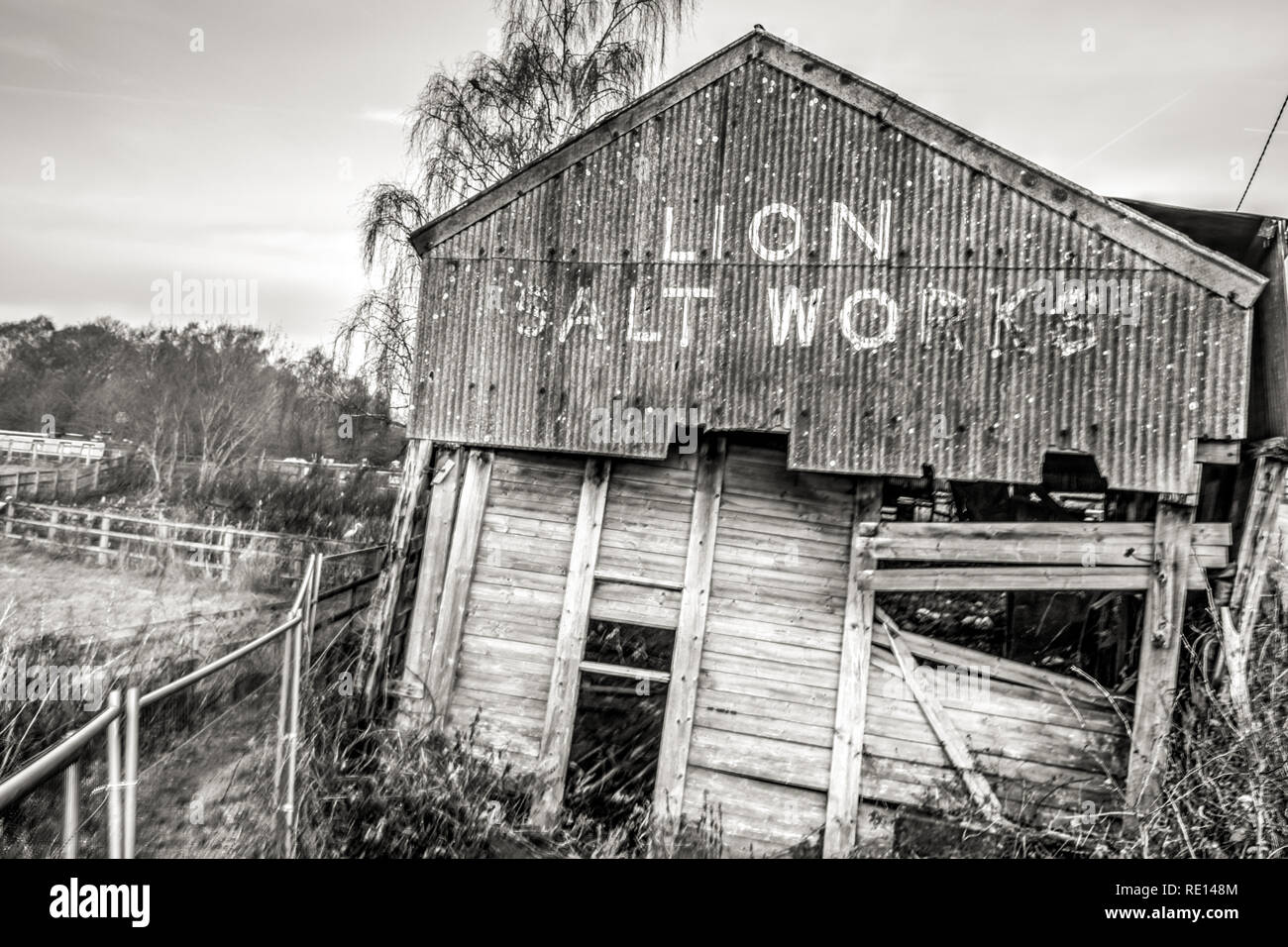 Old salt mine works near Northwich, Cheshire, UK Stock Photo - Alamy