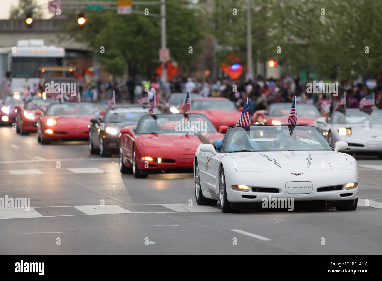 Louisville, Kentucky, USA - May 03, 2018: The Pegasus Parade, Members ...