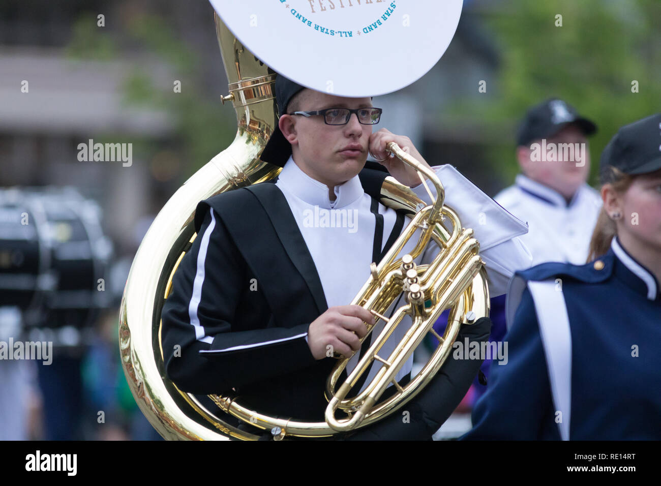 Louisville, Kentucky, USA - May 03, 2018: The Pegasus Parade, The ...