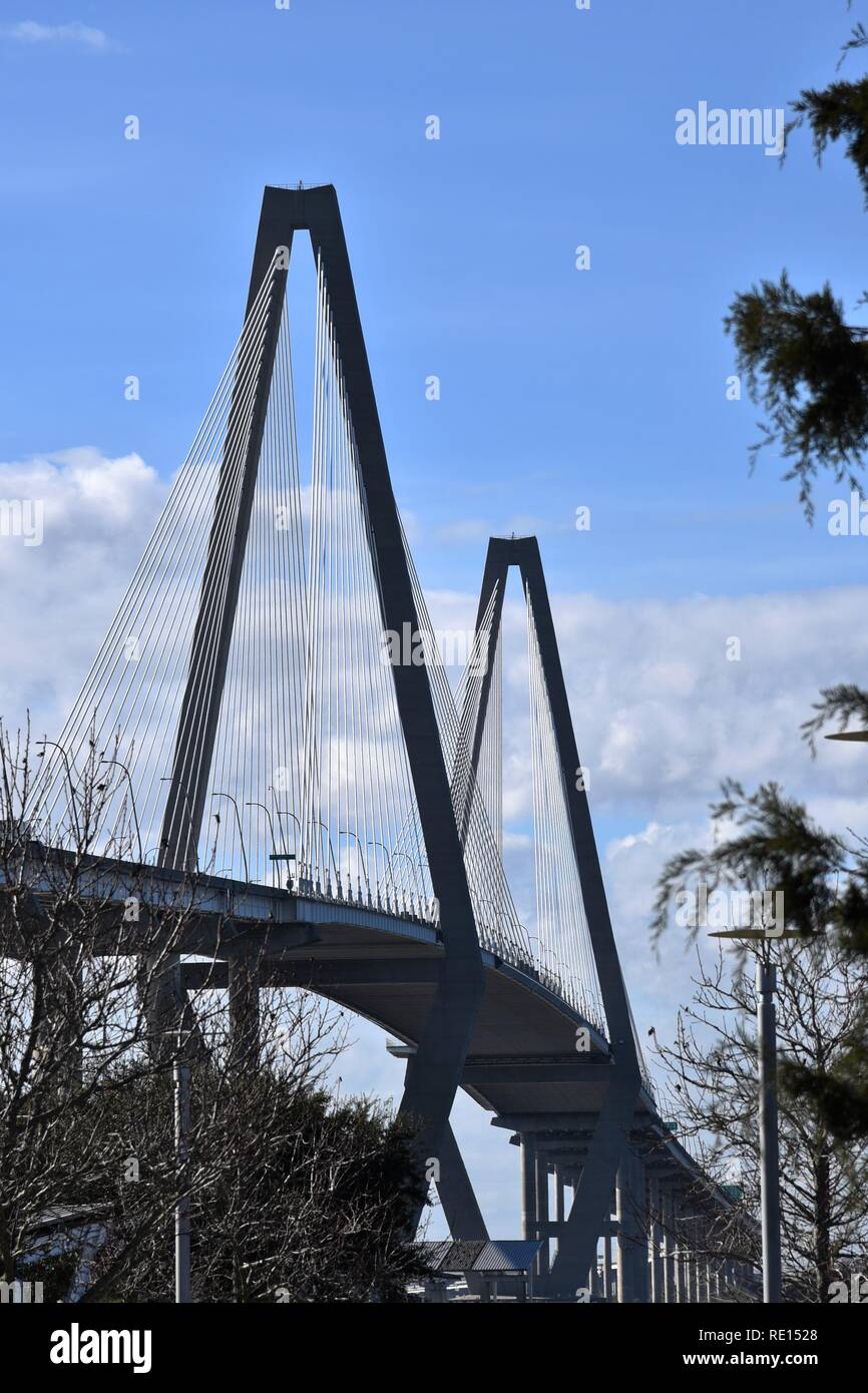 The Arthur Ravenel Jr. Bridge in Charleston South Carolina Stock Photo ...