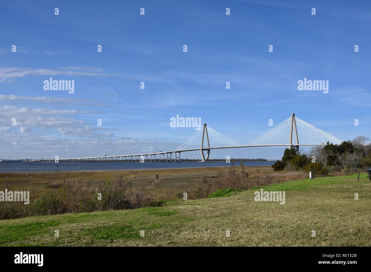 The Arthur Ravenel Jr. Bridge in Charleston South Carolina Stock Photo ...