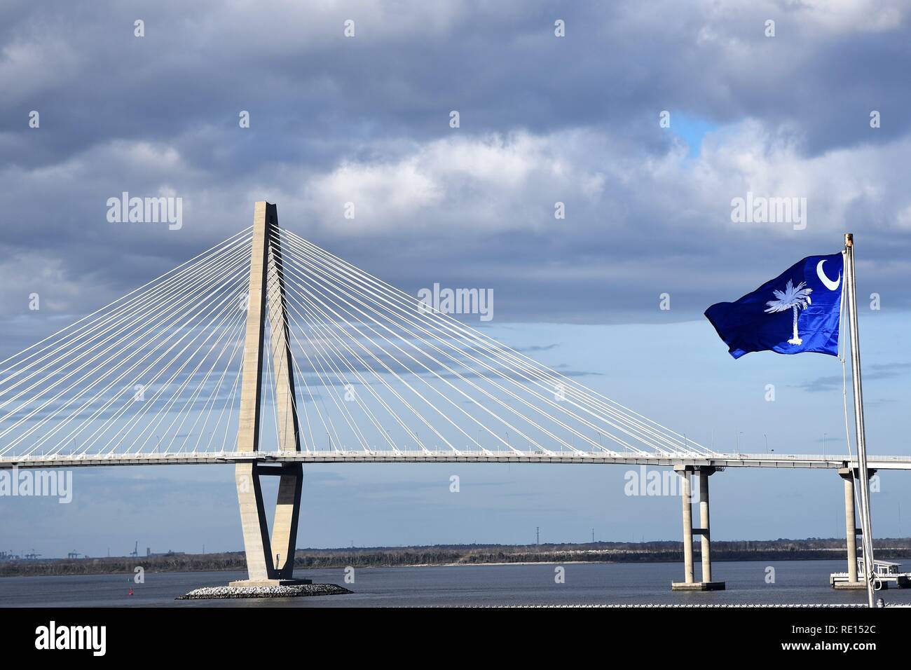The Arthur Ravenel Jr. Bridge in Charleston South Carolina Stock Photo ...