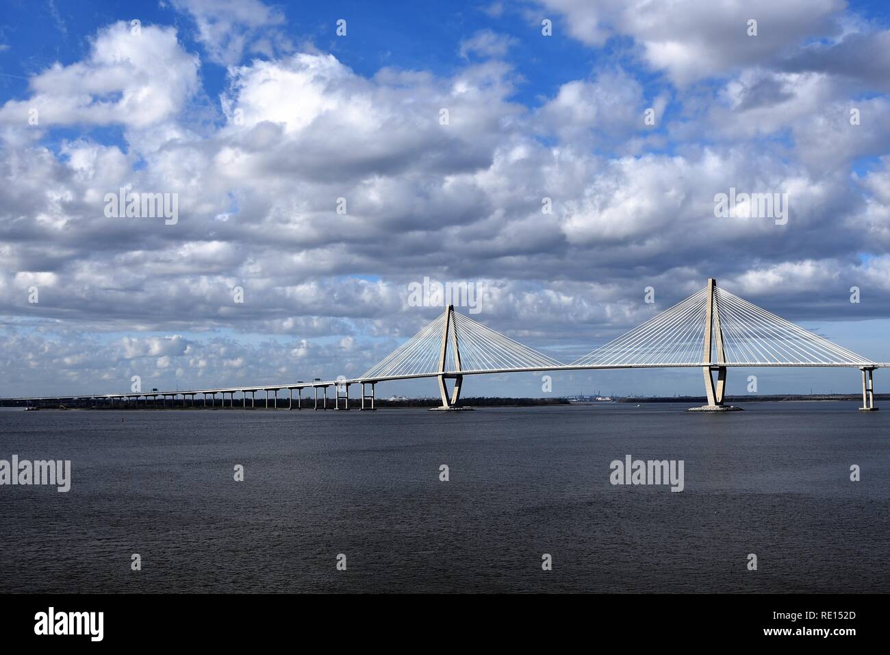The Arthur Ravenel Jr. Bridge in Charleston South Carolina Stock Photo ...