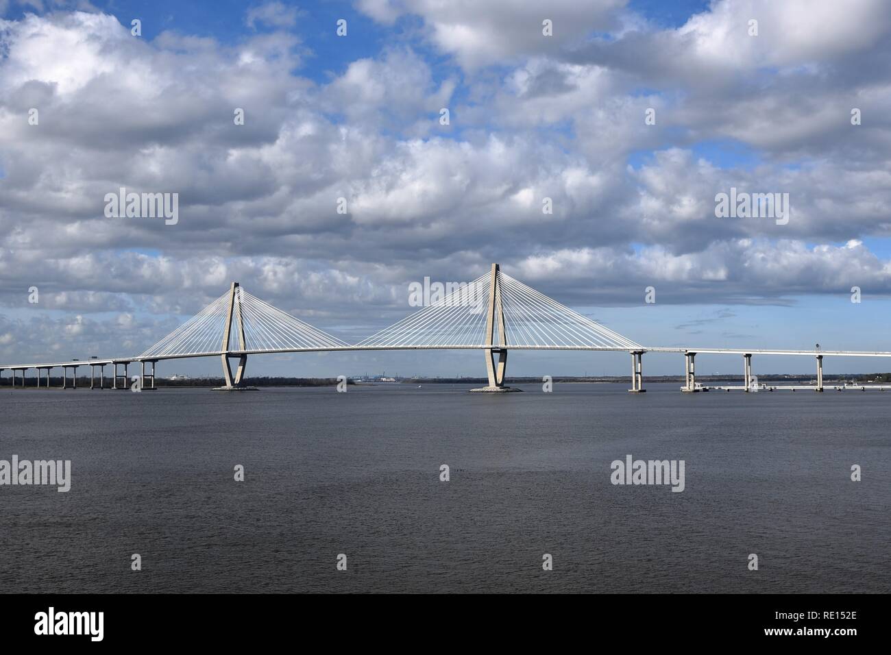 The Arthur Ravenel Jr. Bridge in Charleston South Carolina Stock Photo ...