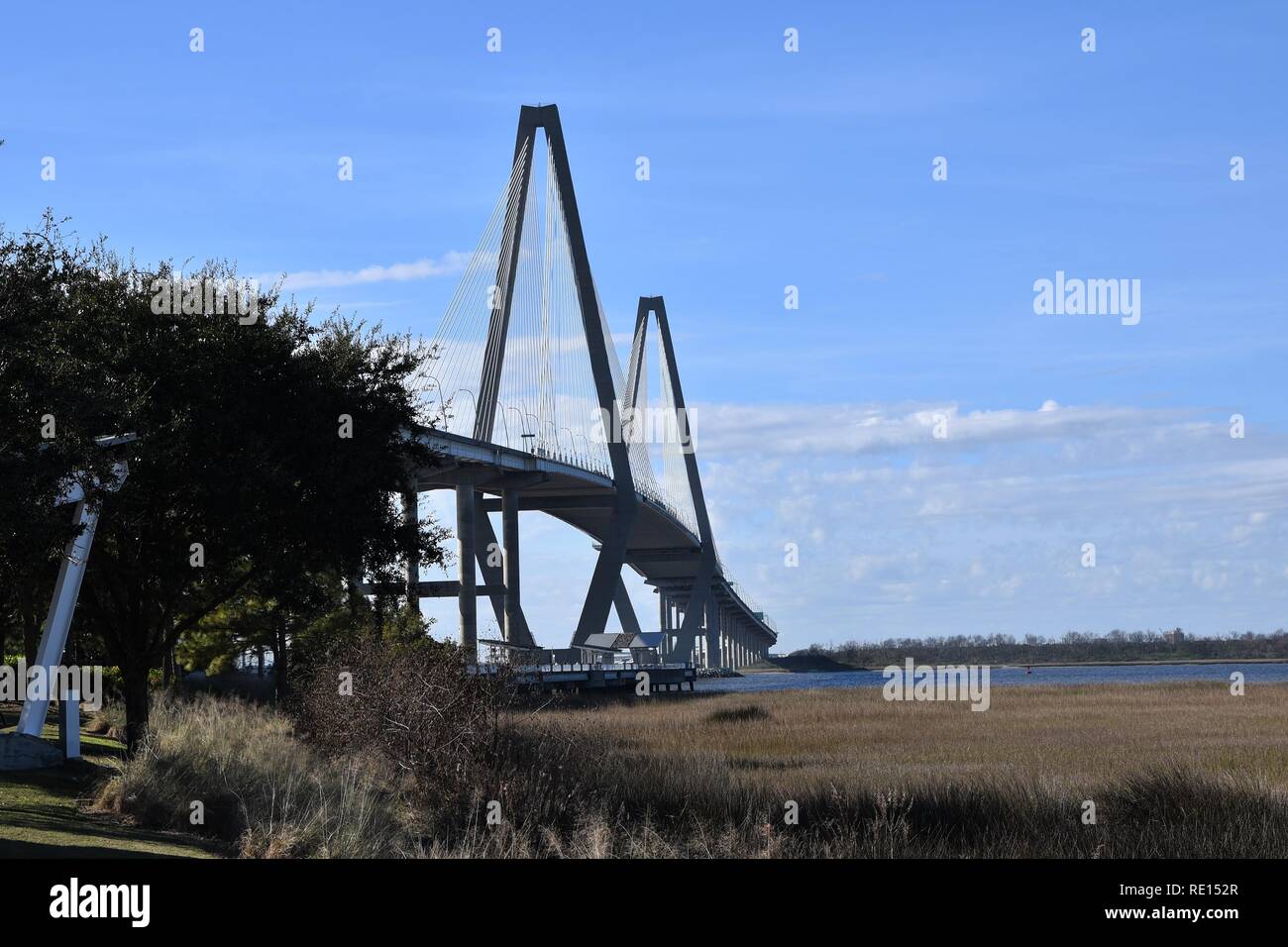 The Arthur Ravenel Jr. Bridge in Charleston South Carolina Stock Photo ...