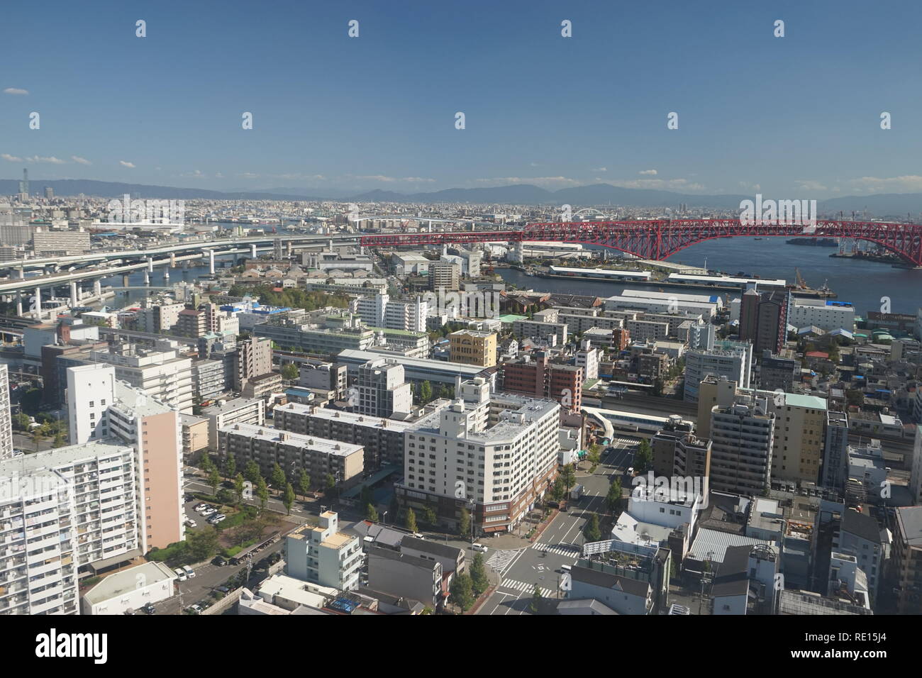 Aerial view of osaka city hi-res stock photography and images - Alamy