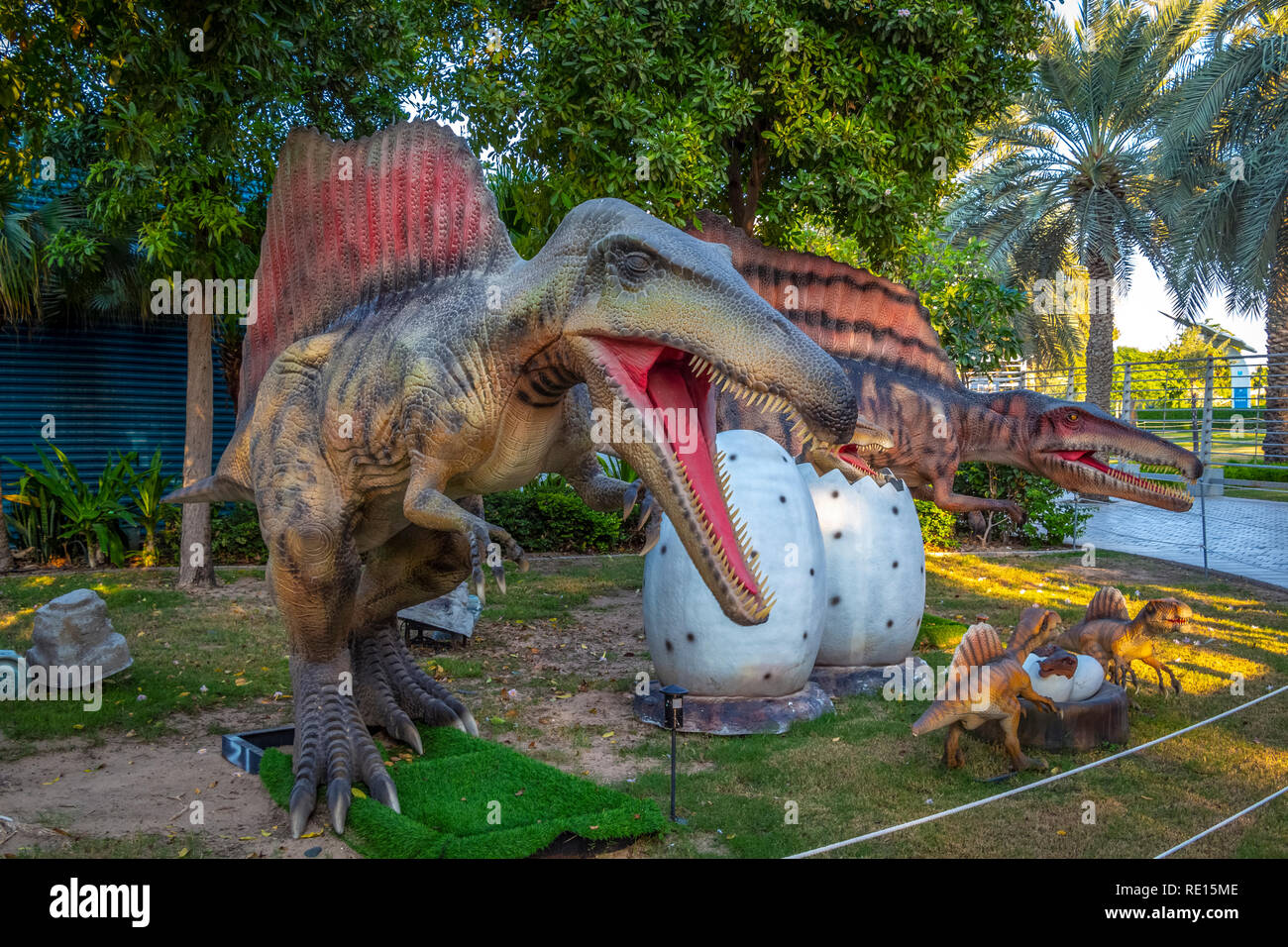 Dubai, UAE - December 3, 2018: Fragments of moving figures of the Dubai ...