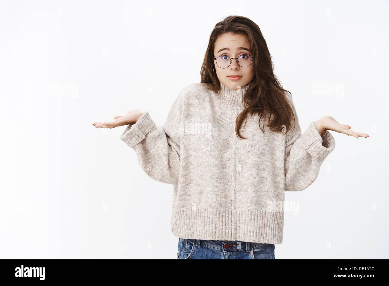 What I did wrong. Silly and clueless cute young female student in ...