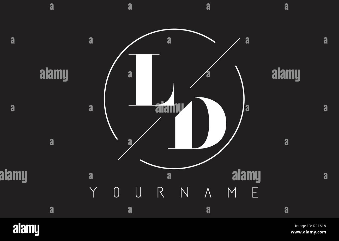 Ld letter logo hi-res stock photography and images - Alamy