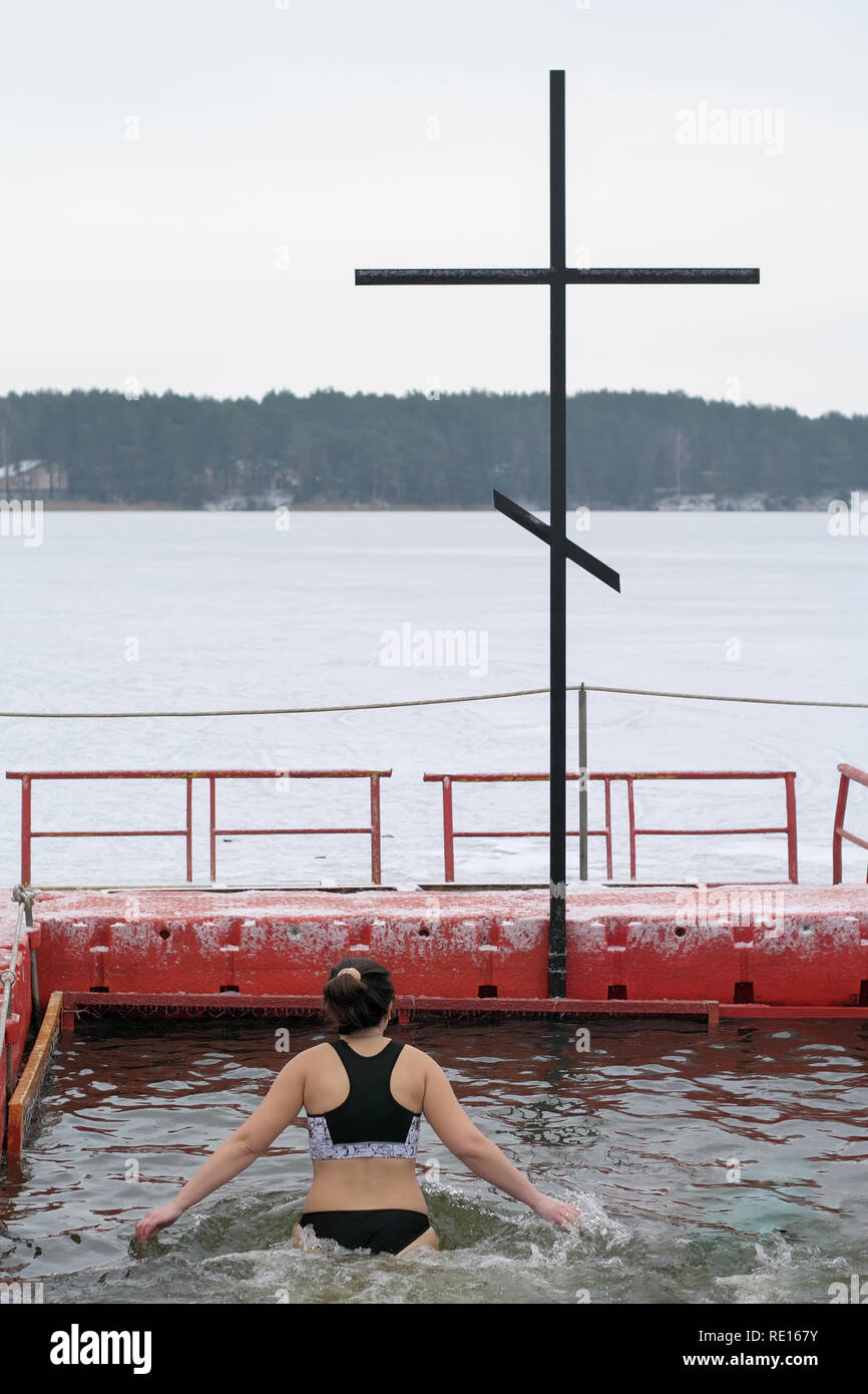 Baptism Cold Water High Resolution Stock Photography and Images - Alamy