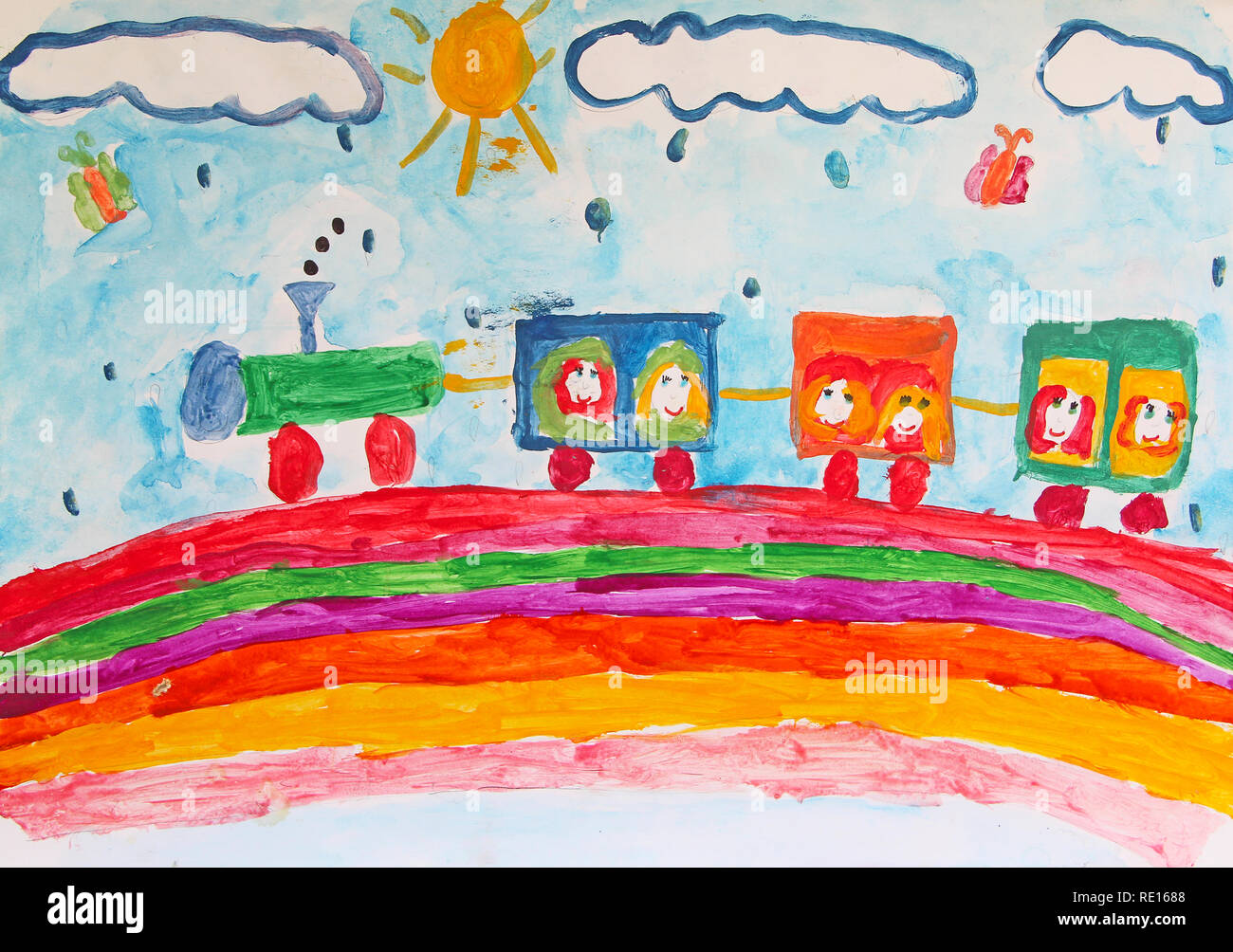 Train Painting For Kids