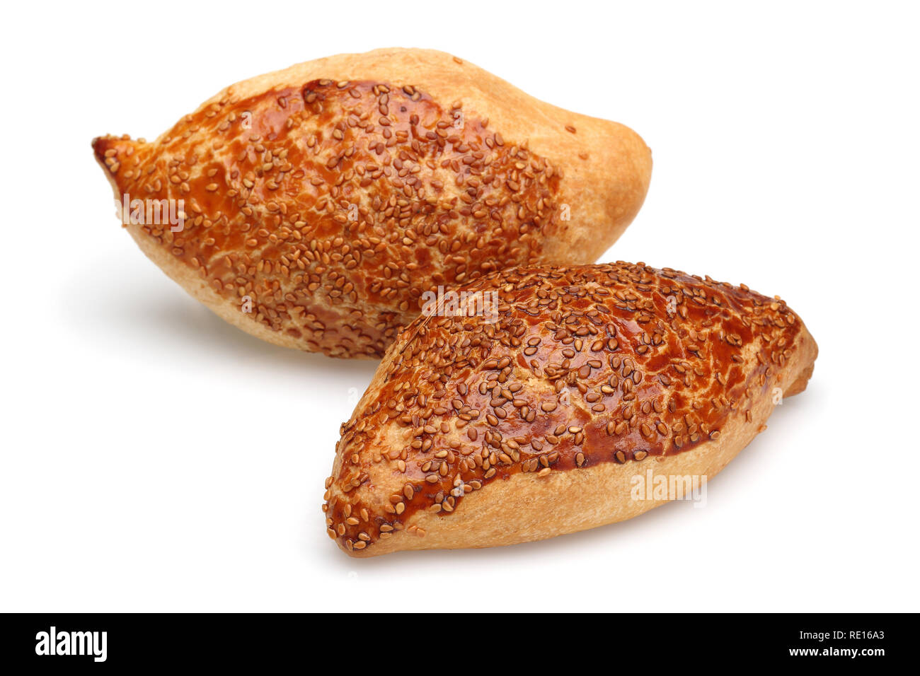 Turkish bun, pogaca, isolated on white background Stock Photo - Alamy