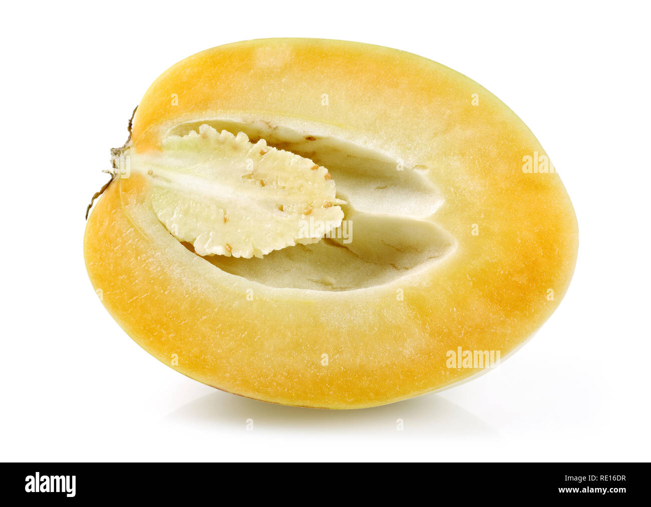 Pepino melon fruit isolated on white background Stock Photo - Alamy