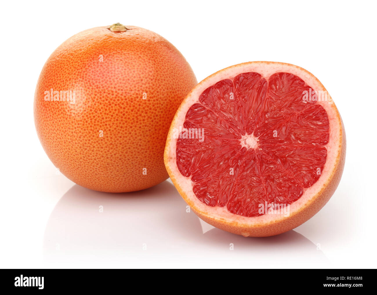Half grapefruit on white hi-res stock photography and images - Alamy