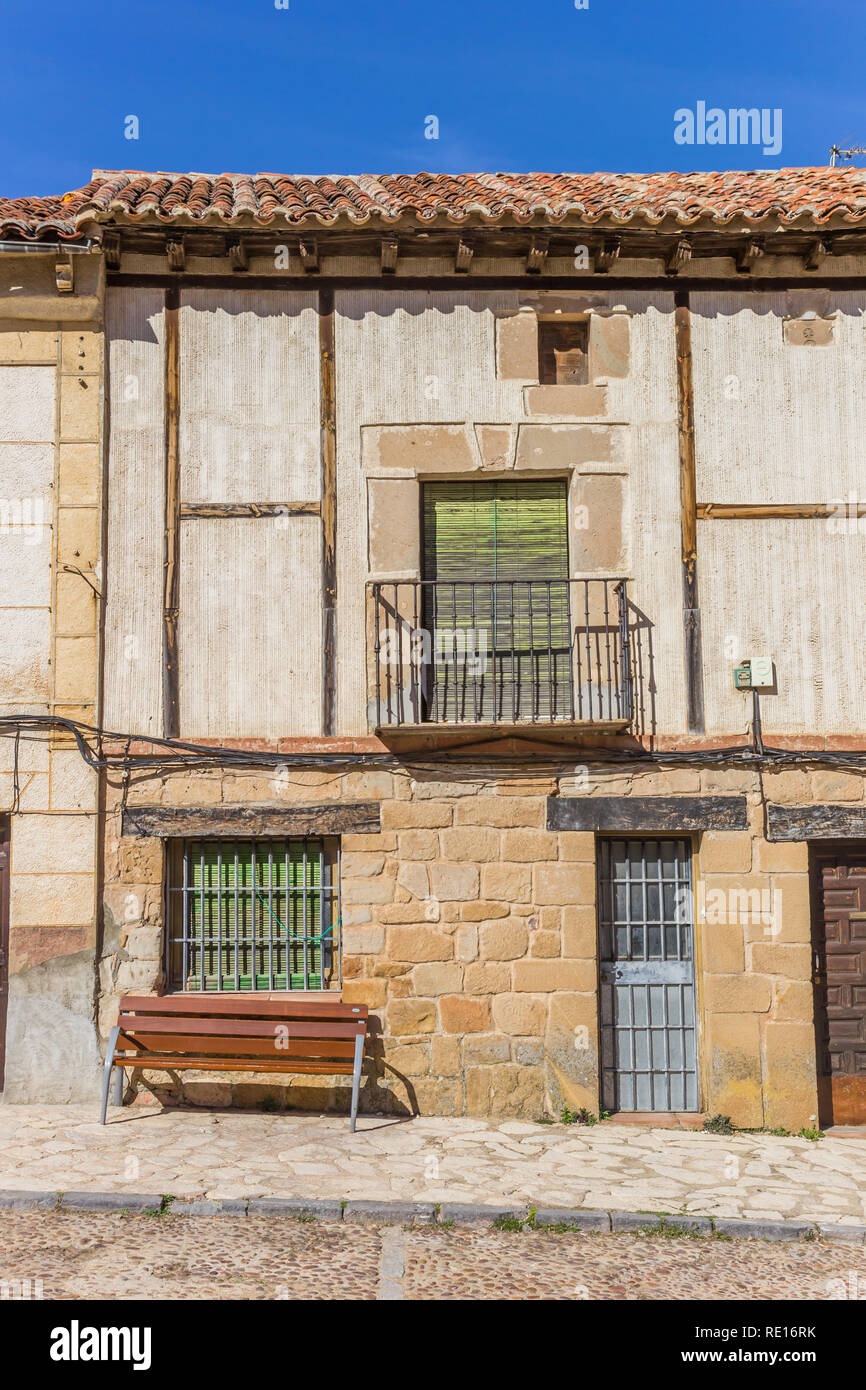 Bench in front of old house hi-res stock photography and images - Alamy