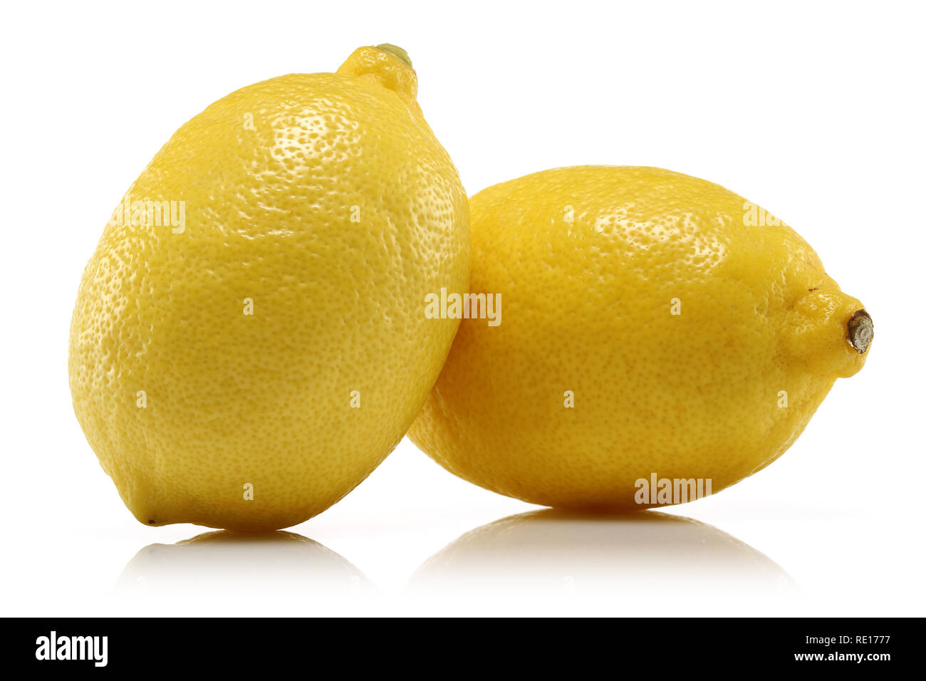 Fresh lemon fruits isolated on white background Stock Photo - Alamy