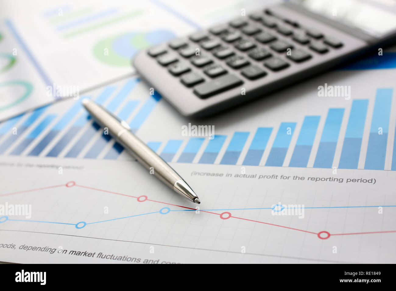 Silver calculator keyboard lying hi-res stock photography and images ...