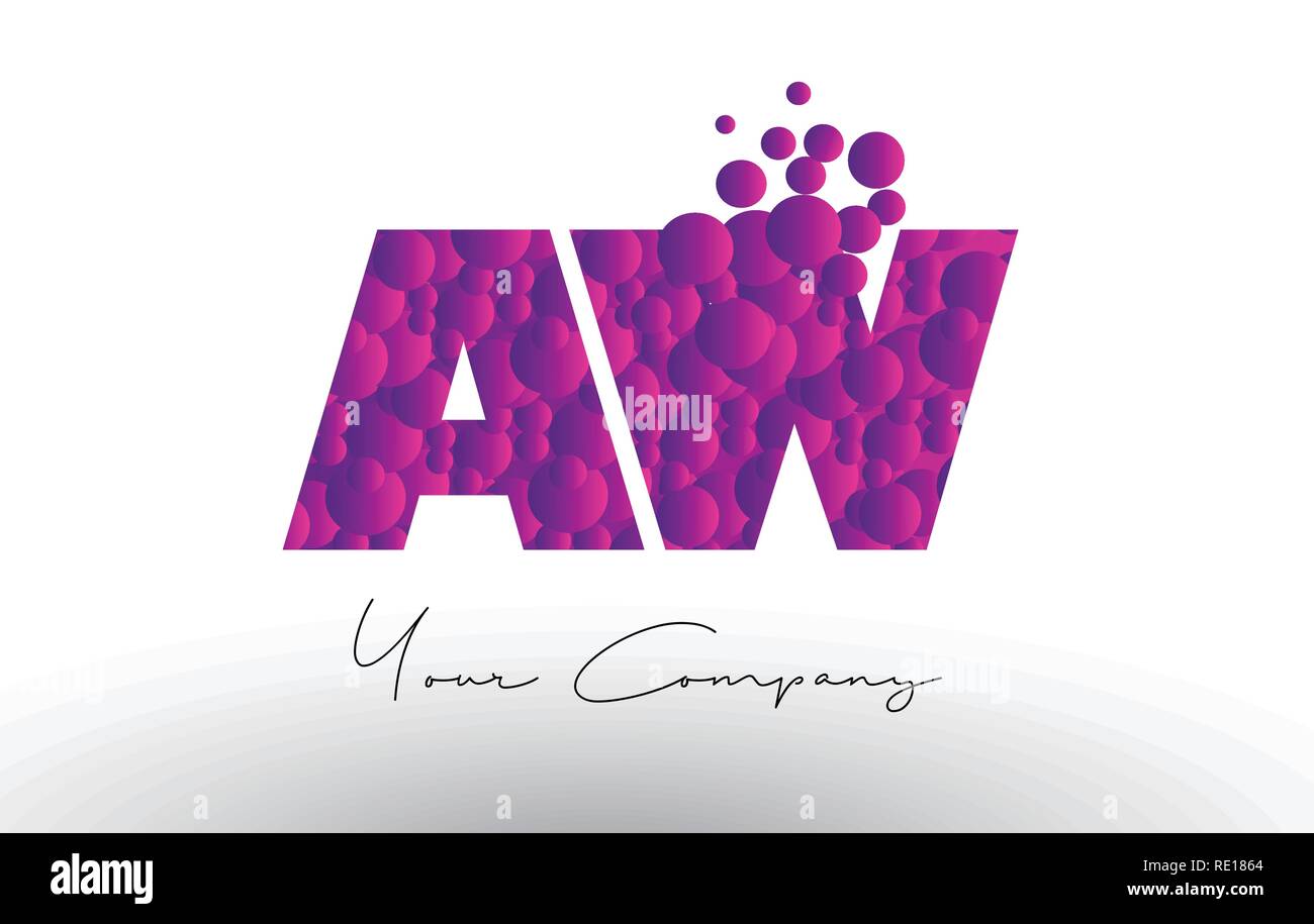 Aw font vector vectors hi-res stock photography and images - Alamy