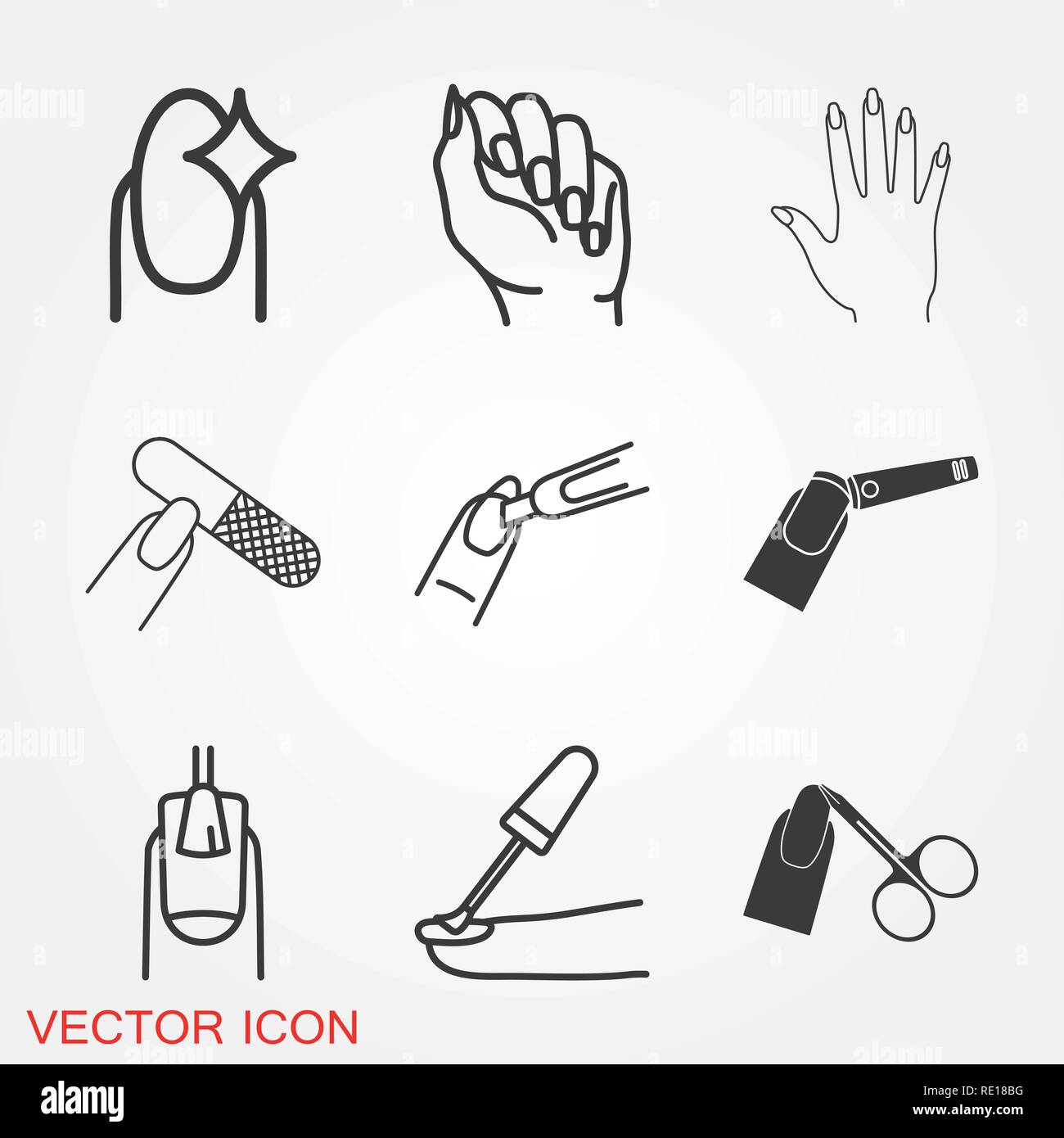 Manicure symbol hi-res stock photography and images - Alamy