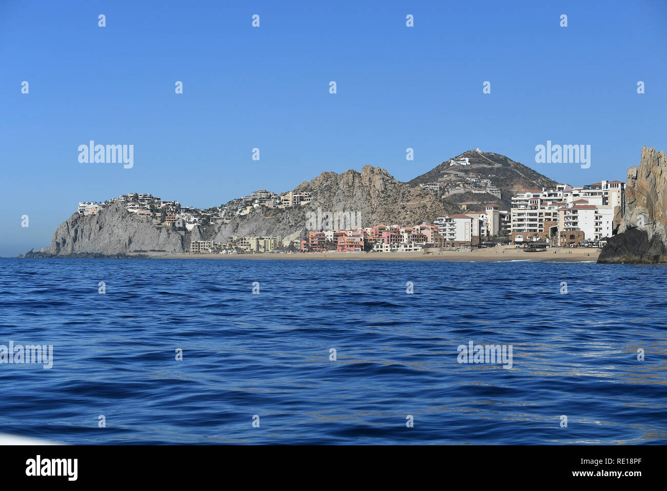 Cabo San Lucas Mexico view from Pacific ocean Stock Photo - Alamy