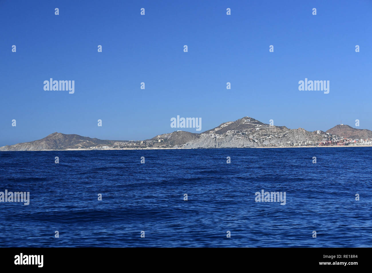 Cabo San Lucas Mexico view from Pacific ocean Stock Photo - Alamy