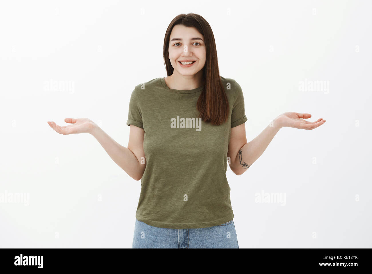 Shrugging Pose High Resolution Stock Photography and Images - Alamy