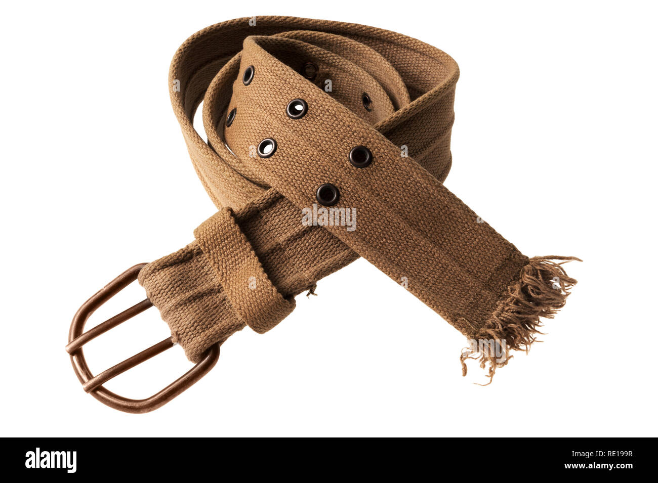 trouser cloth belt isolated on white background Stock Photo - Alamy