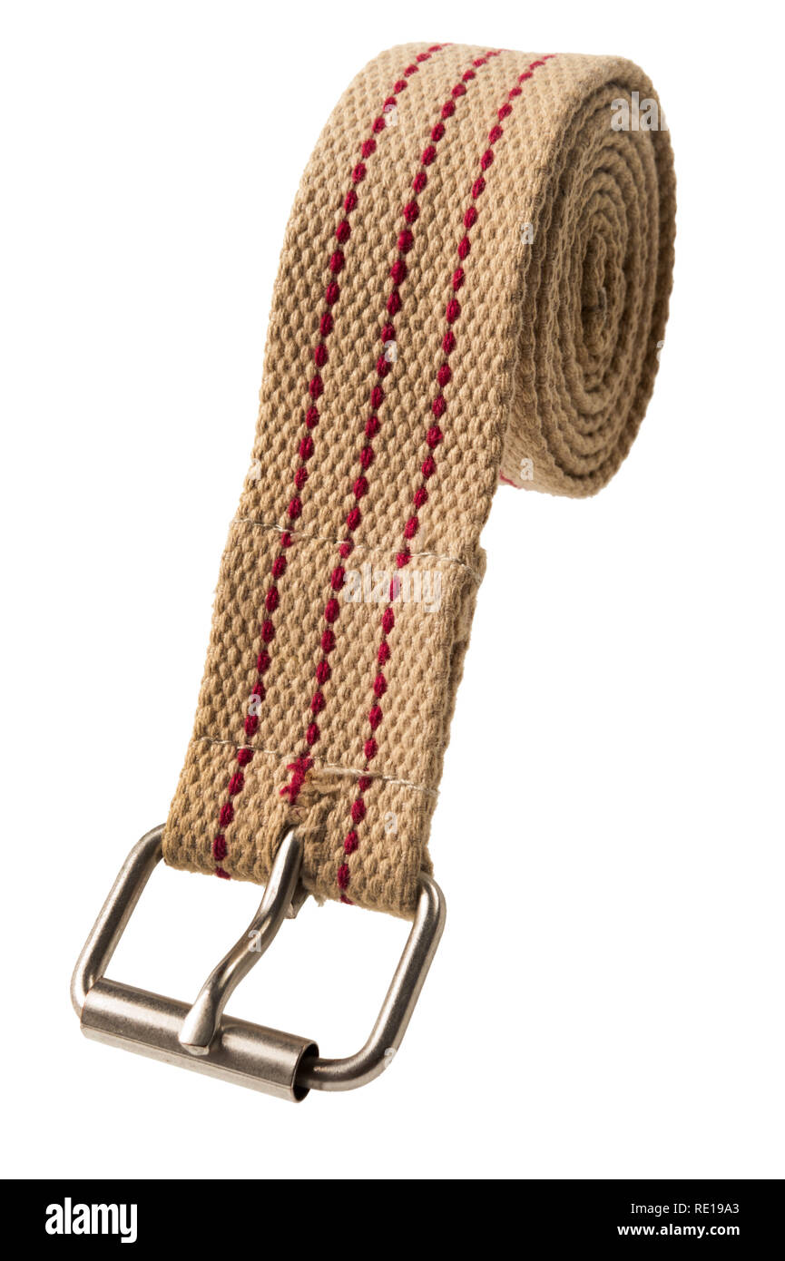 trouser cloth belt isolated on white background Stock Photo - Alamy