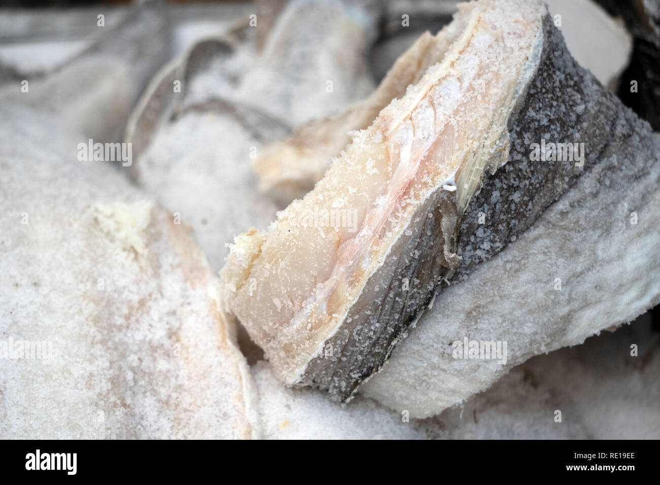 Detail of stockfish hi-res stock photography and images - Alamy