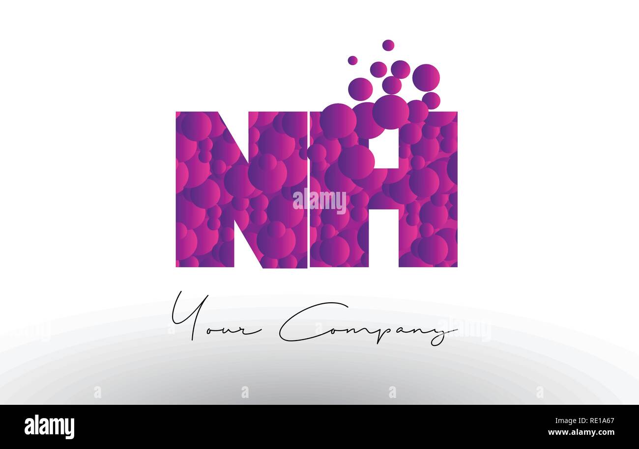 Letter nh logo vector vectors hi-res stock photography and images - Alamy