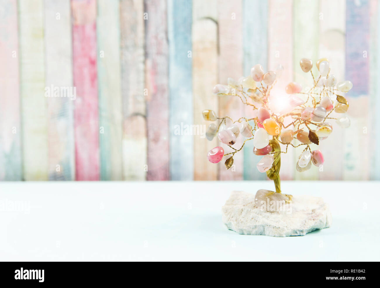 Feng shui gem tree, also called feng shui crystal tree is used for ...