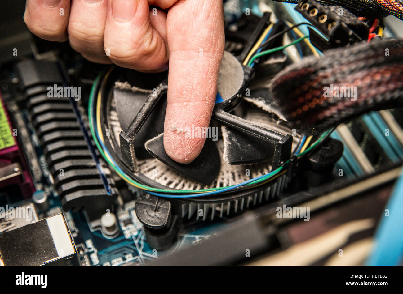 Dirty finger hi-res stock photography and images - Alamy