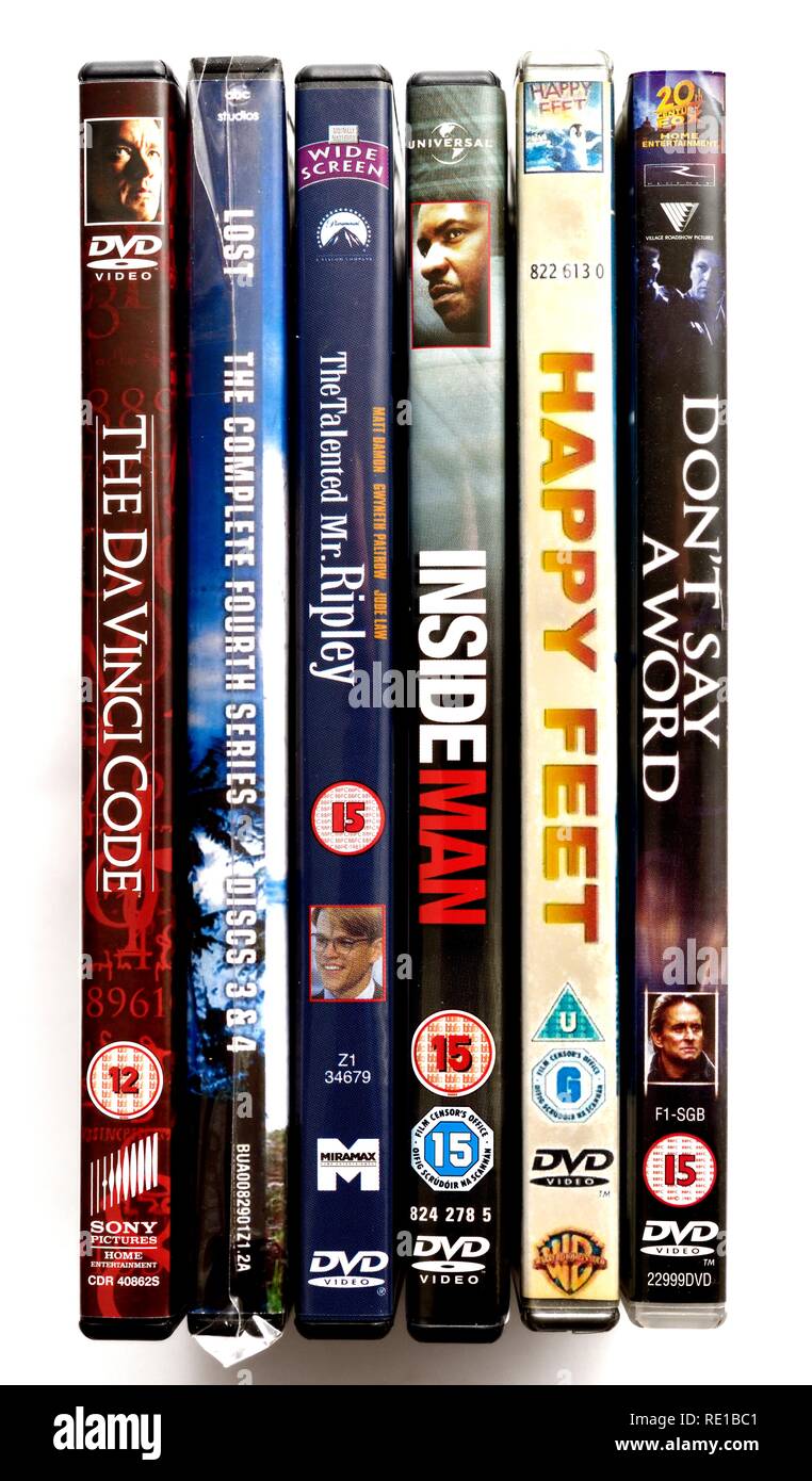 6 various dvds hi-res stock photography and images - Alamy