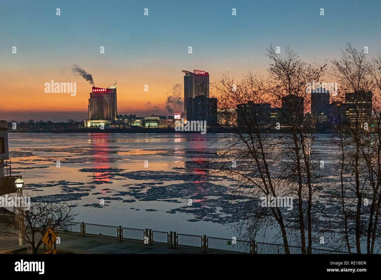 Detroit windsor border hi-res stock photography and images - Alamy