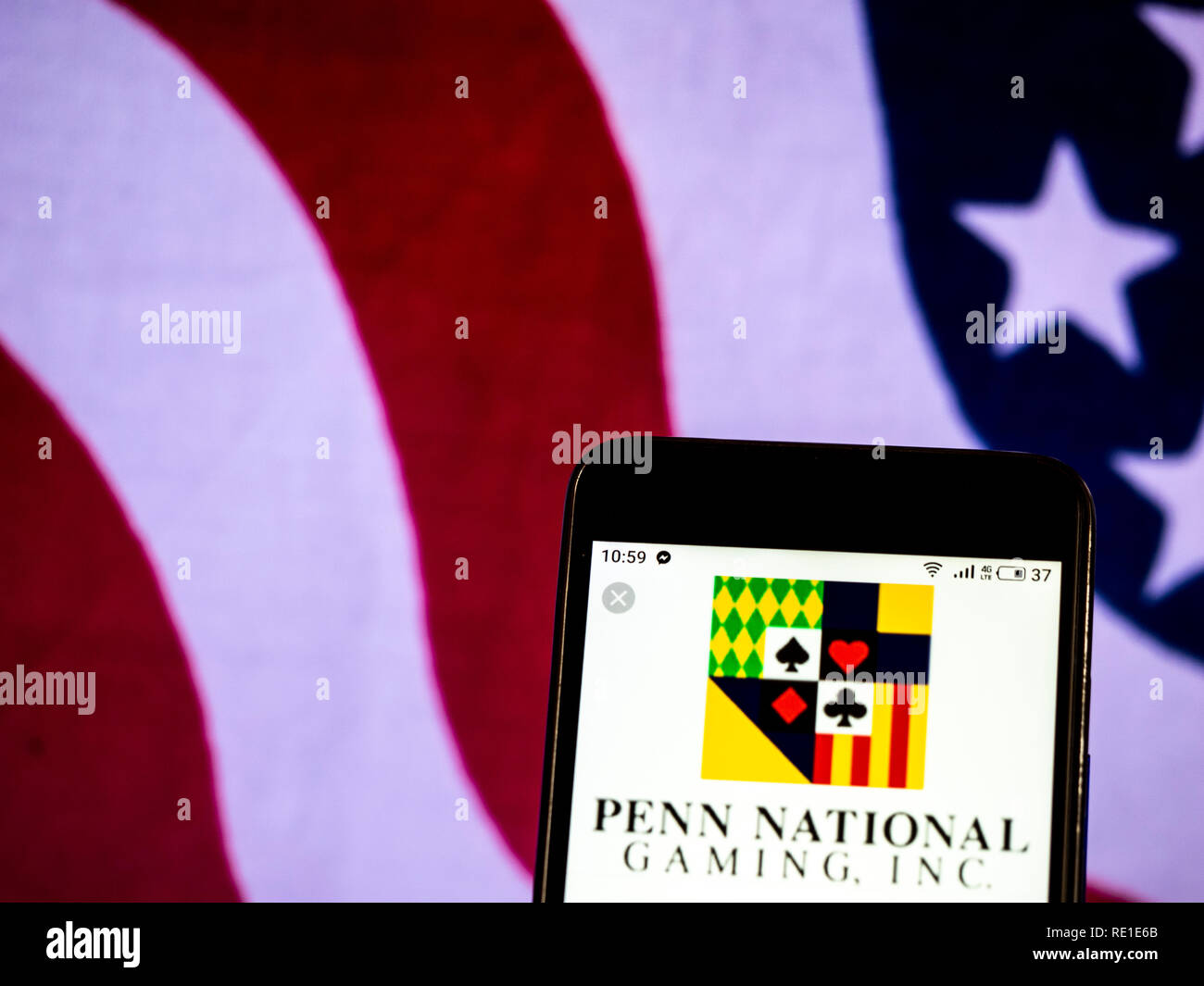 Penn national logo hi-res stock photography and images - Alamy