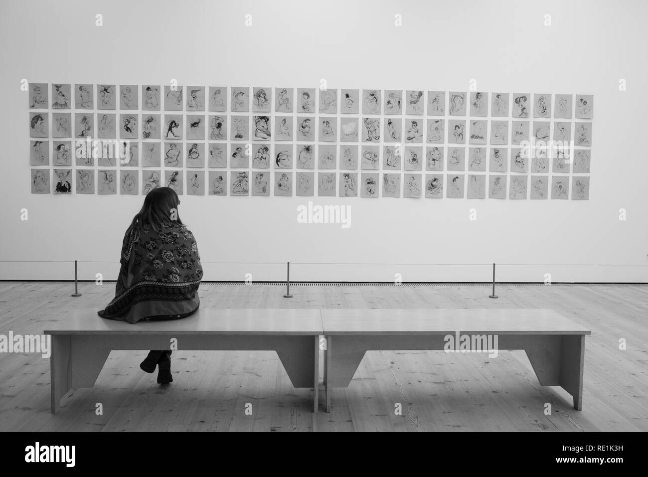 Modern art in london Black and White Stock Photos & Images - Alamy