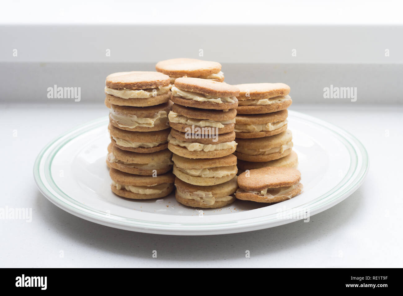 Plate of cakes pile hi-res stock photography and images - Alamy